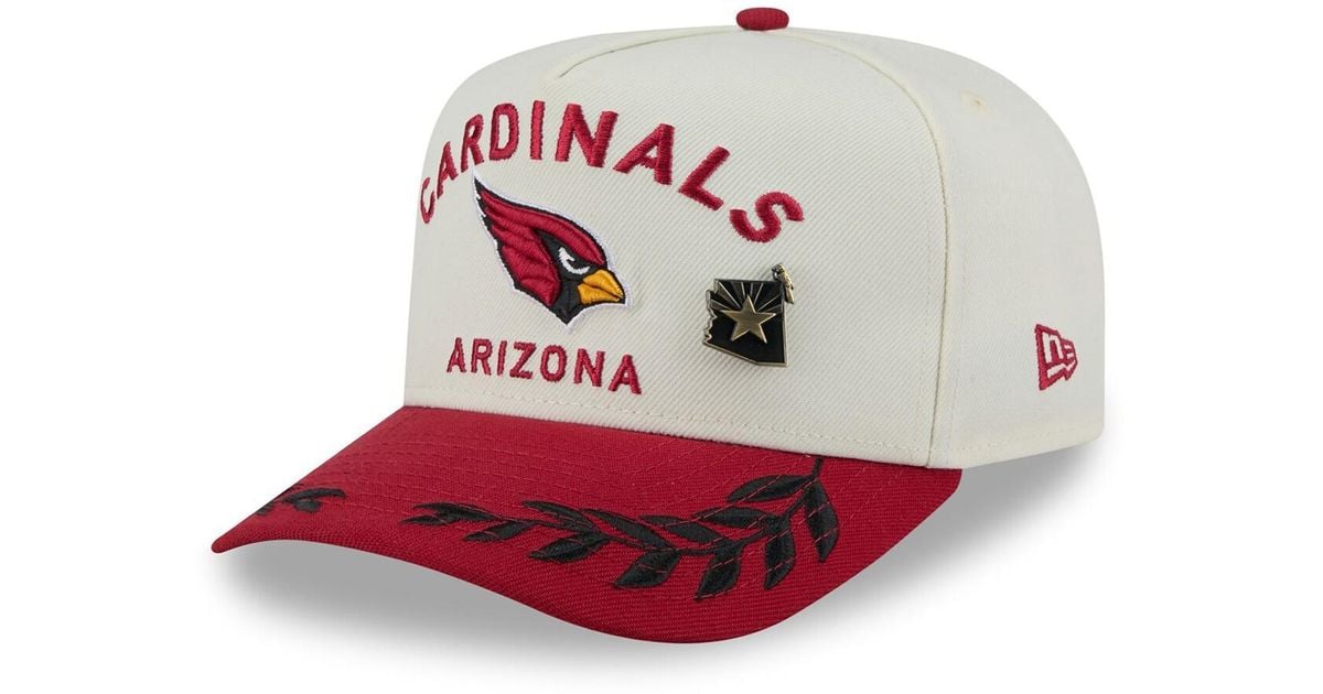 KTZ Cream/cardinal Arizona Cardinals 2025 Nfl Draft A-frame 59fifty ...