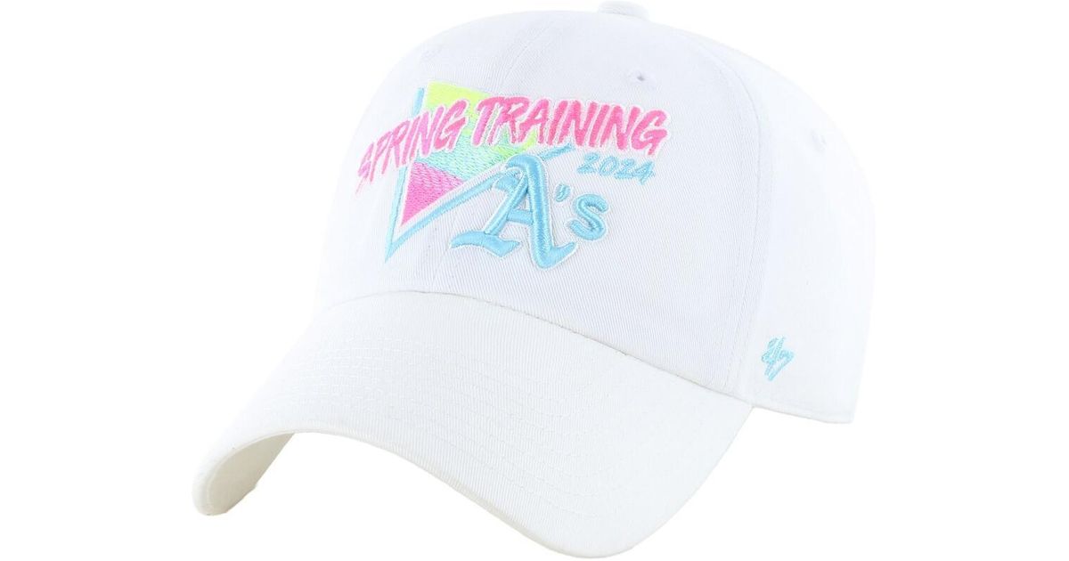 '47 Athletics 2024 Spring Training Vapor Wave Clean Up Adjustable Hat ...