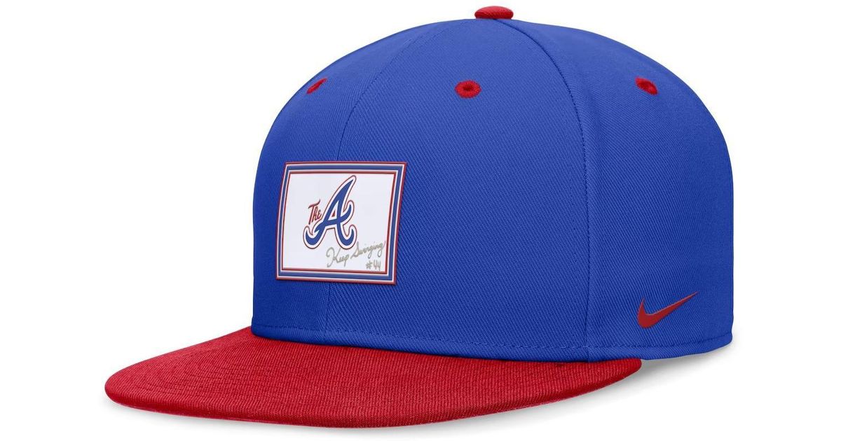 Nike Royal/red Atlanta Braves City Connect True Fitted Hat in Blue for ...