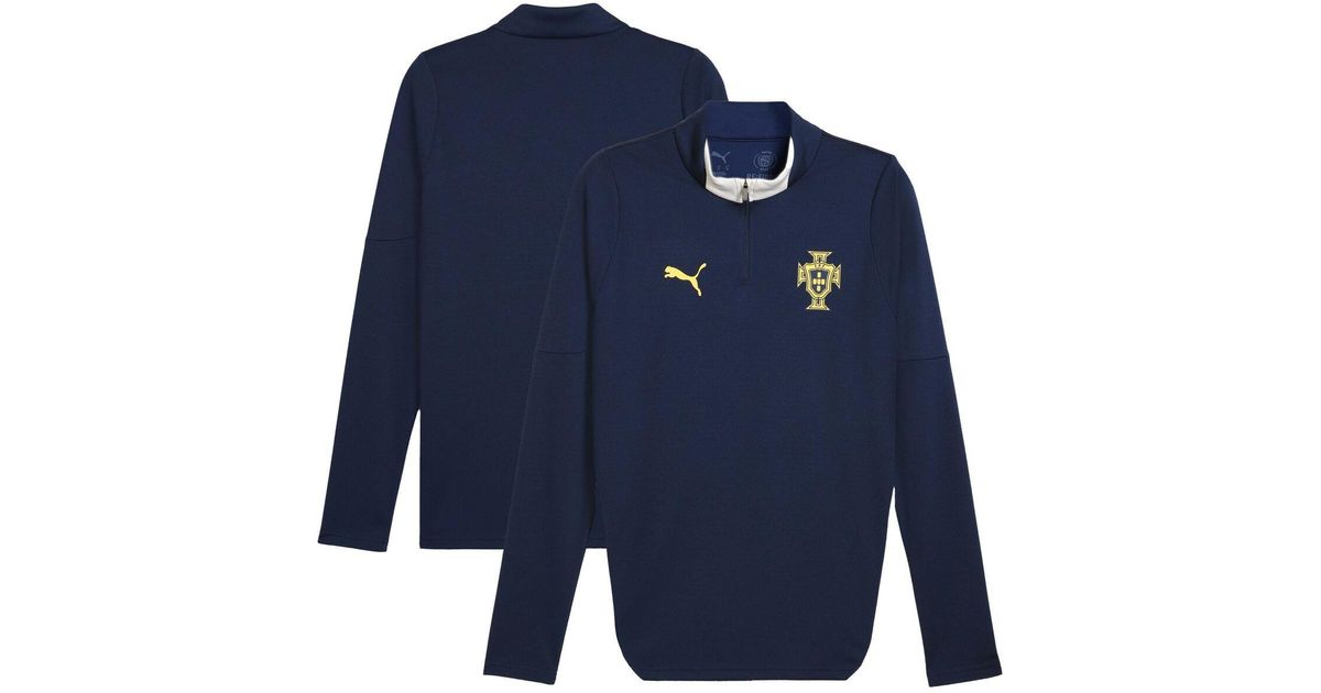 PUMA Portugal National Team 2025 Quarter-zip Training Jacket in Blue ...