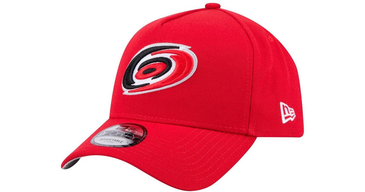 KTZ Carolina Hurricanes Core A-frame 9forty Adjustable Hat in Red for ...