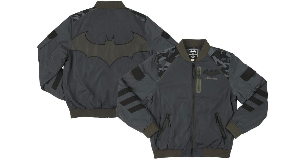 Heroes & Villains Batman Tactical Full-zip Bomber Jacket in Black for ...