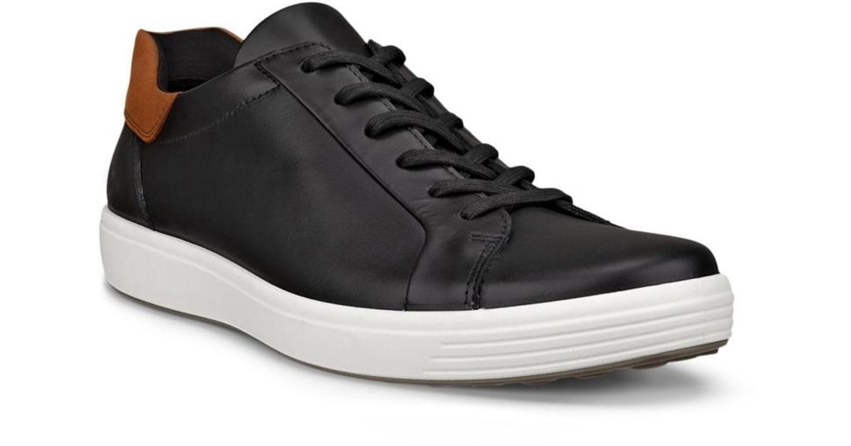 Ecco Soft 7 Easy Slip Tie Sneakers in White for Men | Lyst