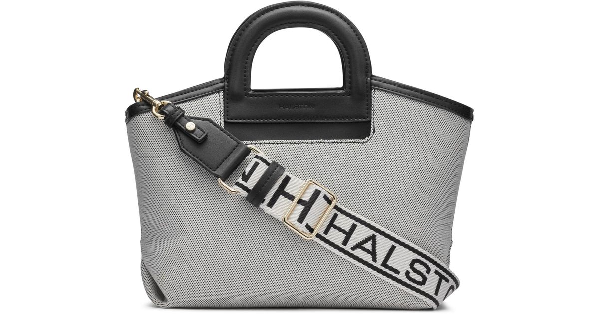 Halston Joni Medium Crossbody Bag in Black | Lyst