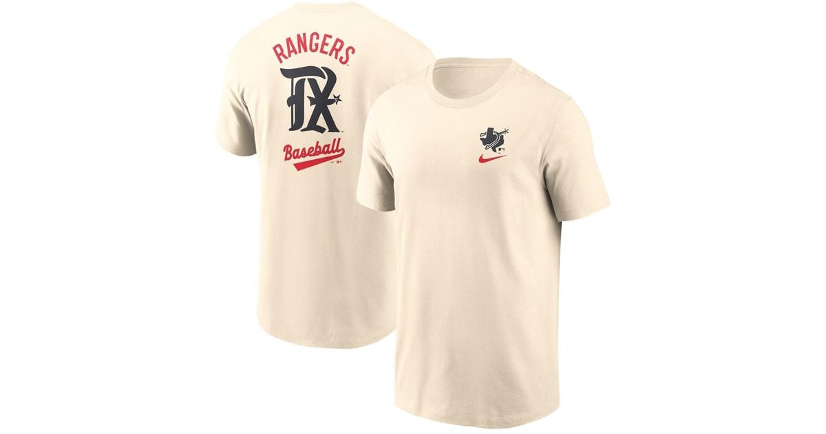 Nike Texas Rangers 2025 City Connect T-shirt in Natural for Men | Lyst