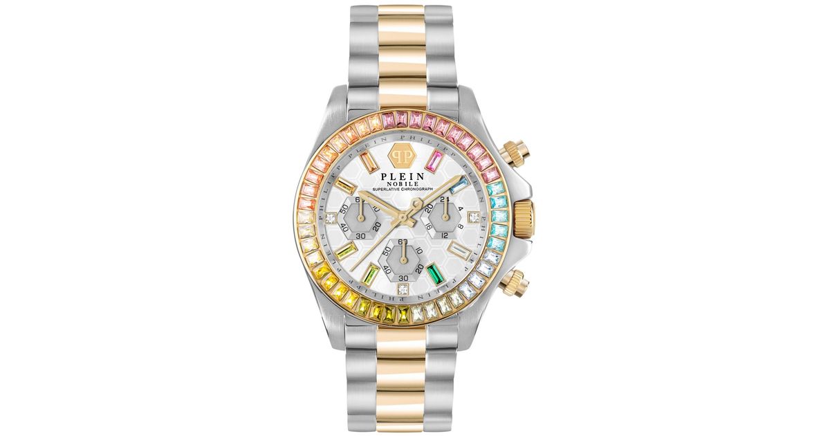 Philipp Plein Chronograph Nobile Two-tone Stainless Steel Bracelet ...