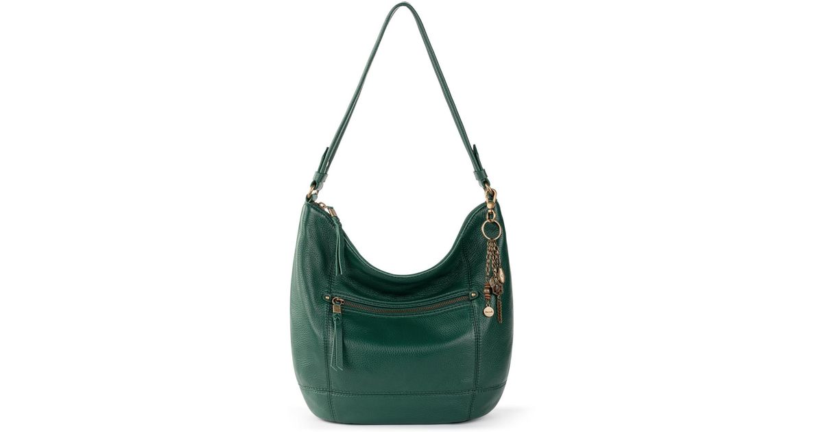 The Sak Sequoia Leather Hobo Bag in Green | Lyst