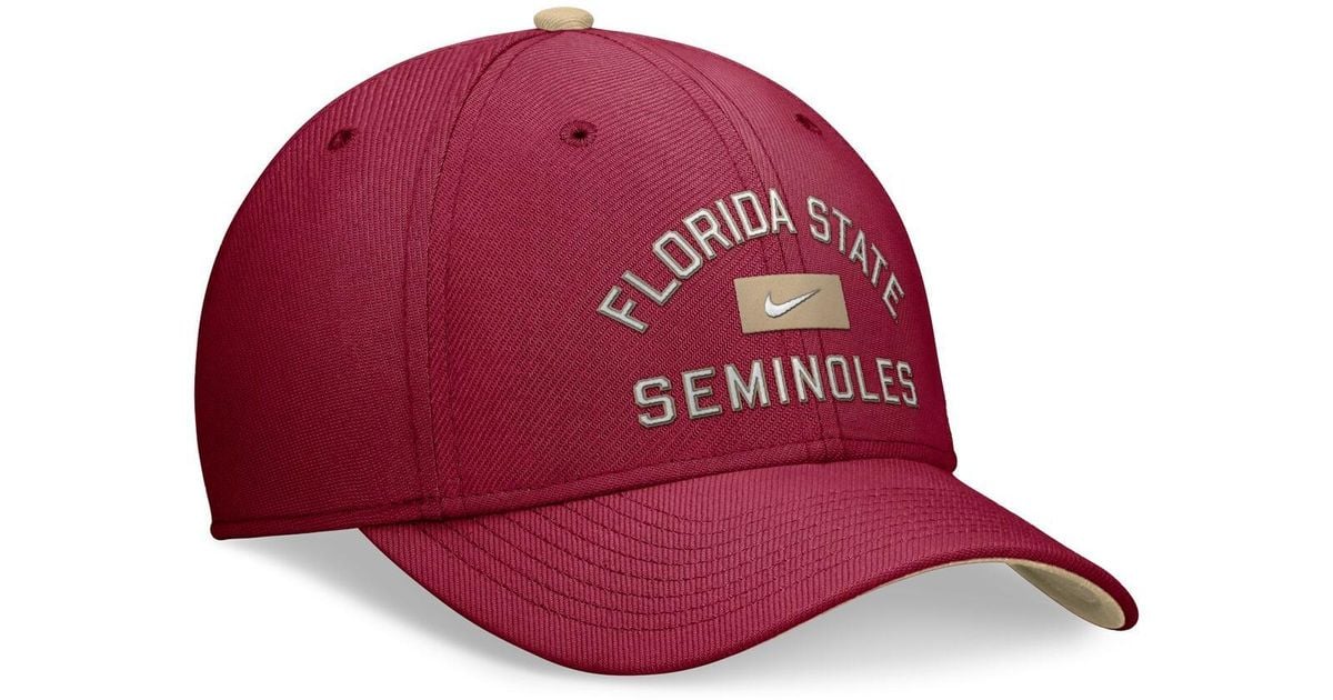 Nike Florida State Seminoles Primetime Swoosh Flex Hat in Red for Men ...