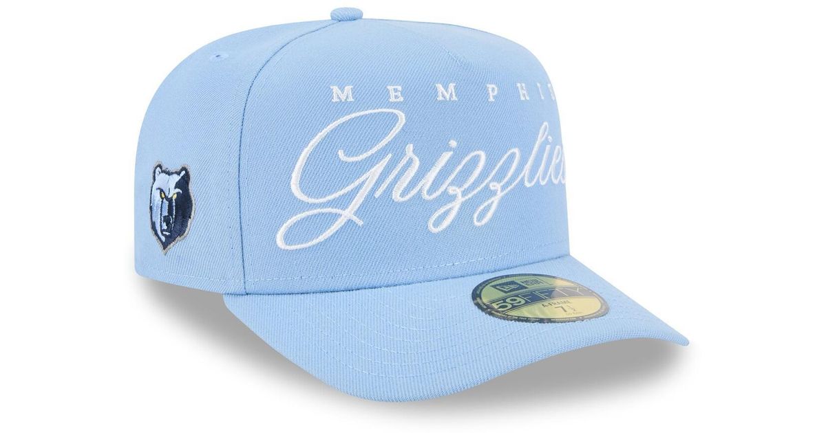 KTZ Memphis Grizzlies 2025 Nba Draft A-frame 59fifty Fitted Hat in Blue ...