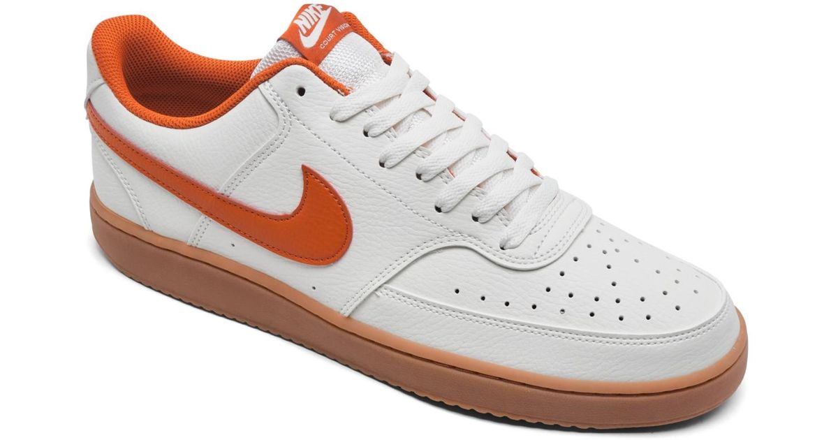 Nike Court Vision Low Casual Sneakers From Finish Line in White for Men ...