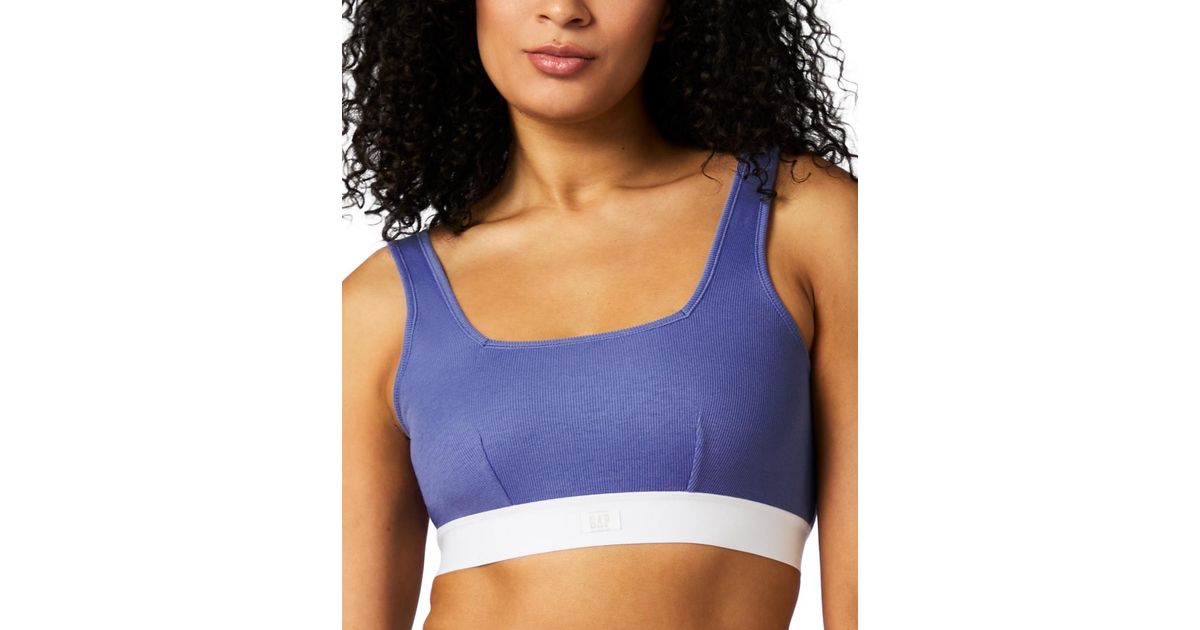 Gap Body Logo Comfort Bralette Gpw01052 in Blue | Lyst