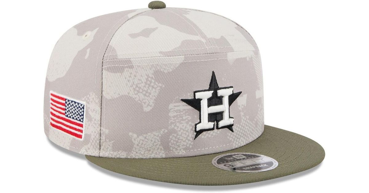 KTZ Light Beige/olive Houston Astros 2025 Armed Forces Day Split Panel ...