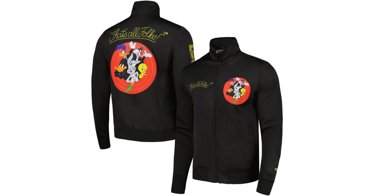 FREEZE MAX Looney Tunes Full-zip Track Jacket in Black for Men | Lyst