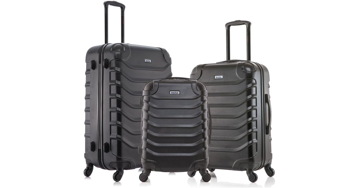 InUSA Endurance Lightweight Hardside Spinner luggage Set in Black | Lyst