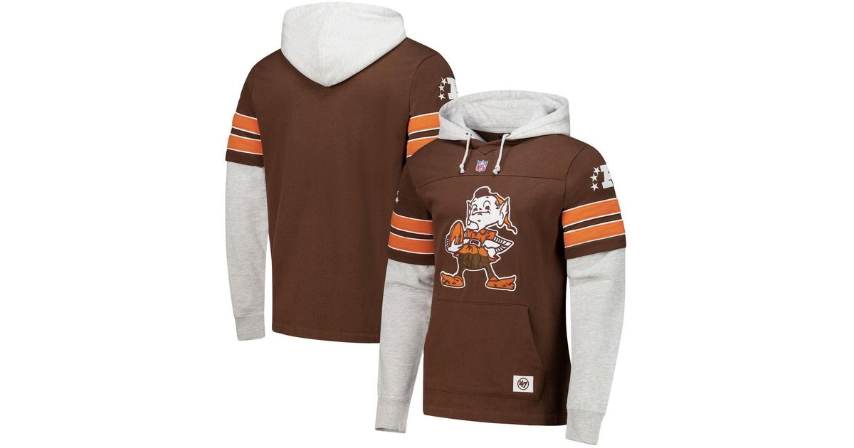'47 Cleveland S Throwback Double Header Blitz Cornerback Pullover ...