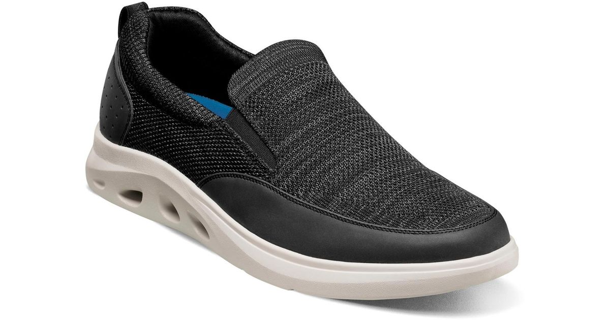 Nunn Bush Ponte Knit Slip On Shoe in Black for Men | Lyst
