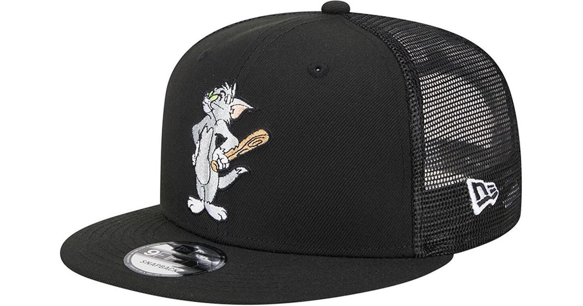KTZ Tom And Jerry Tom Trucker 9fifty Snapback Hat in Black for Men | Lyst