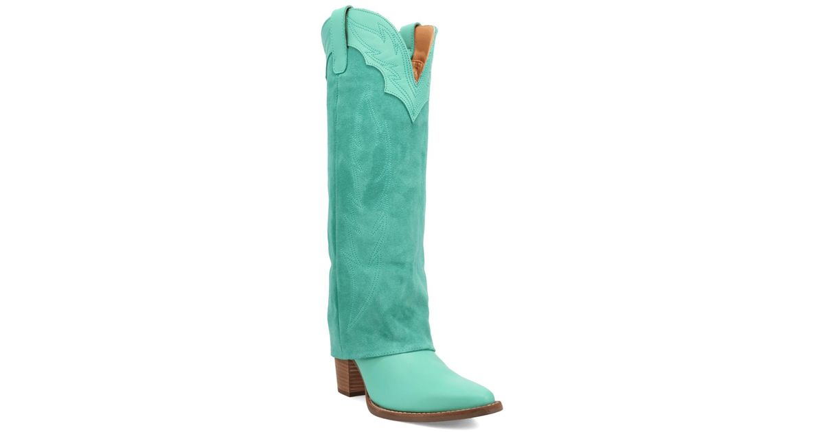 Dingo Wild Fire Leather Boot in Green | Lyst