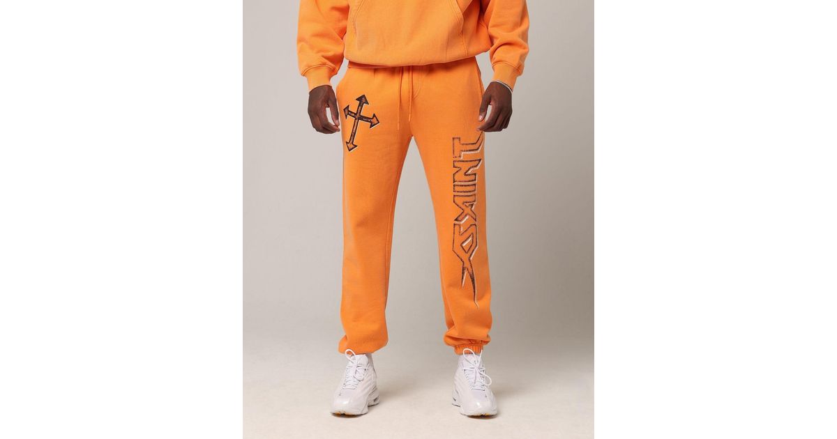 Saint Morta Ssix Sweat Pants in Orange for Men | Lyst