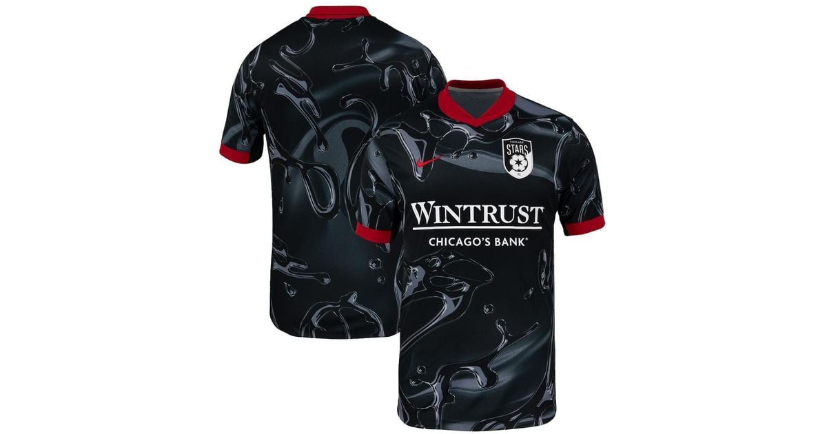 Nike Chicago Red Stars 2025 Secondary Stadium Replica Jersey in Black ...