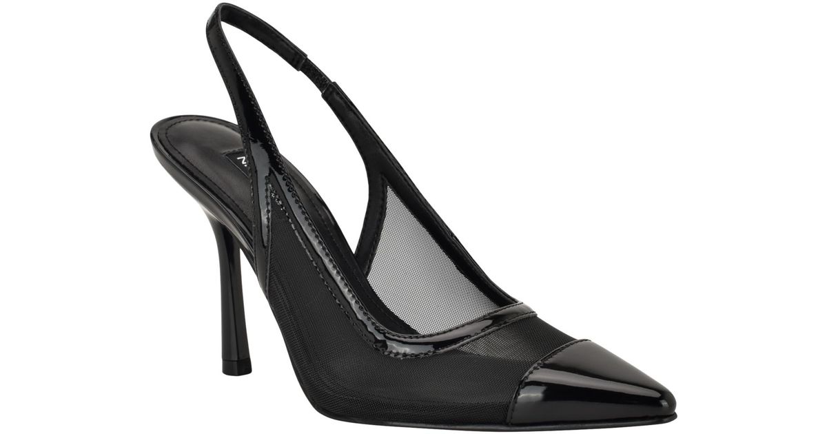 Nine West Jermain Slingback Dress Pumps in Black | Lyst