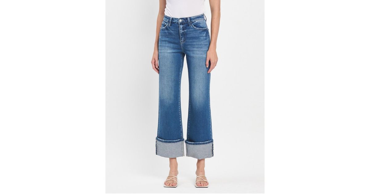 Flying Monkey Super High Rise Vintage-like Flare Jeans in Blue | Lyst