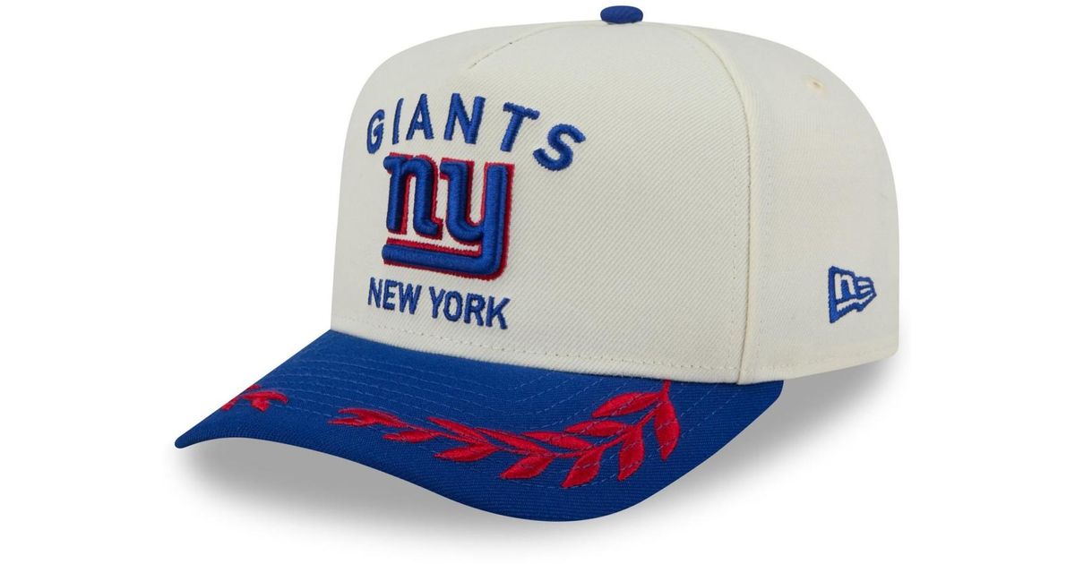 KTZ Cream/royal New York Giants 2025 Nfl Draft A-frame 9fifty Snapback ...