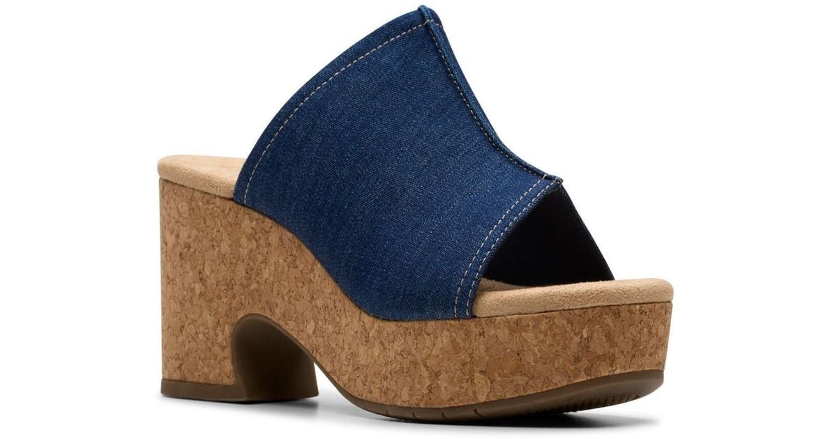 Clarks Collection Nerisa Vine Wedge Sandals in Brown | Lyst