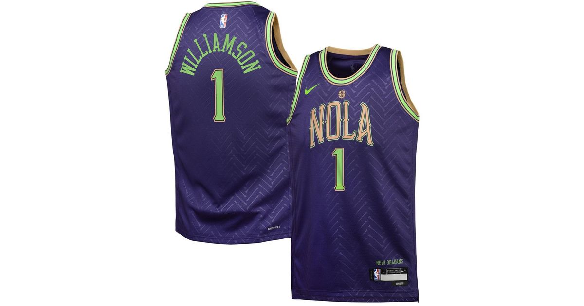 Nike Big Boys And Girls Zion Williamson New Orleans Pelicans 2024/25 ...