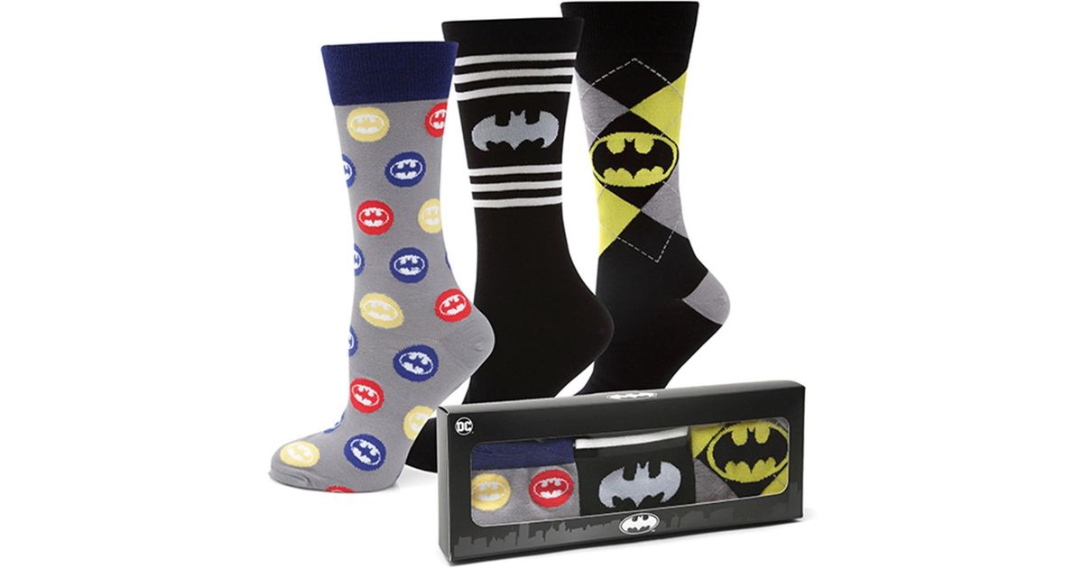 Dc Comics Batman Sock Gift Set in Black for Men | Lyst