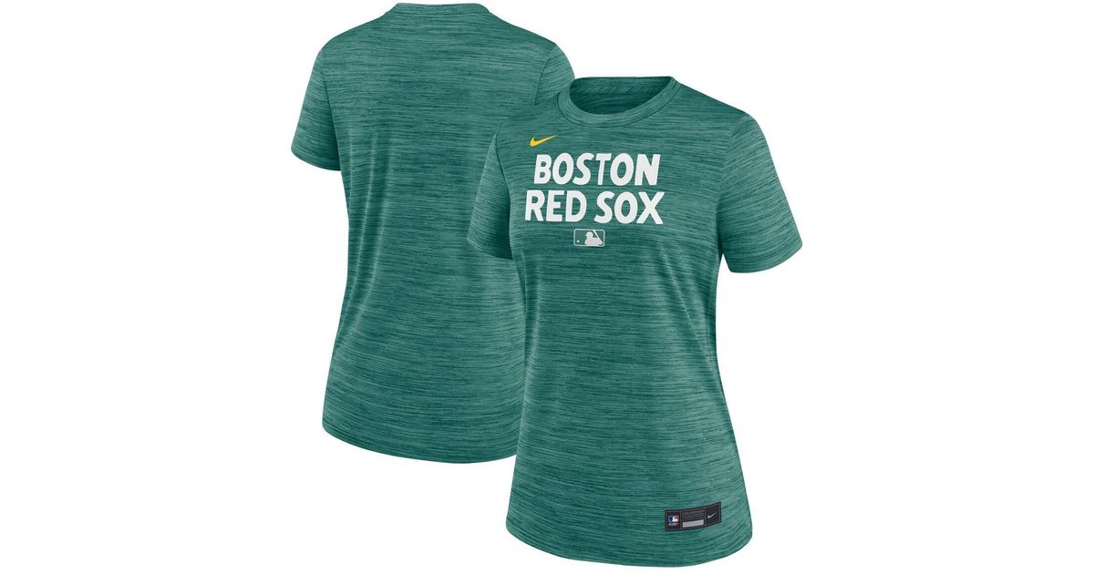 Nike Boston Red Sox 2025 City Connect Authentic Collection Velocity Performance T-shirt in Green ...