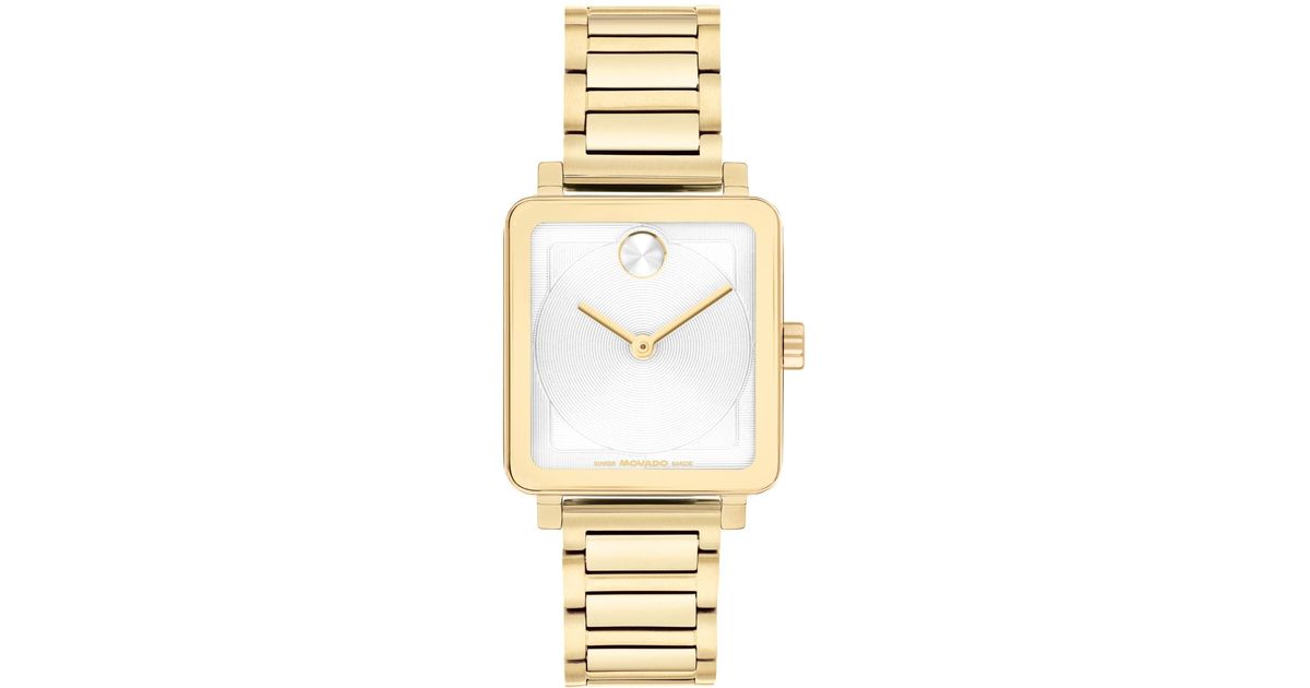 Movado Bold Evolution 2.0 Swiss Quartz Ionic Plated Light Gold Steel Watch 26mm in Metallic | Lyst