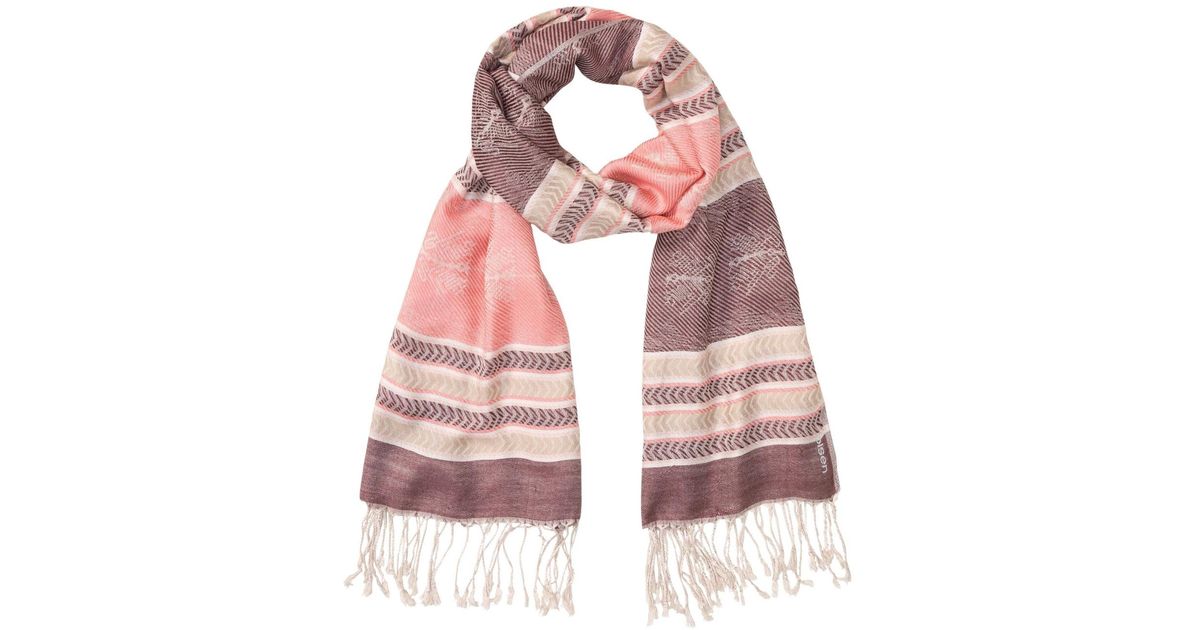 Olsen Multi-pattern Scarf in Pink | Lyst