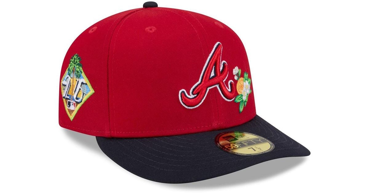 KTZ Red/navy Atlanta Braves 2026 Spring Training 59fifty Fitted Hat for ...