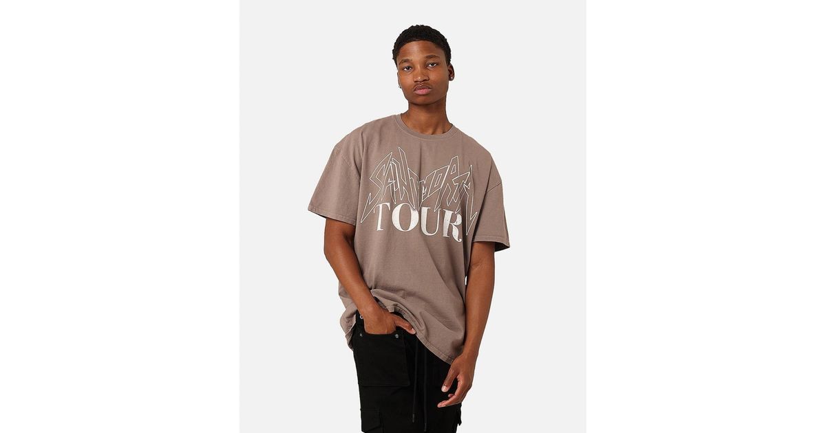Saint Morta Tour T-shirt in Brown for Men | Lyst