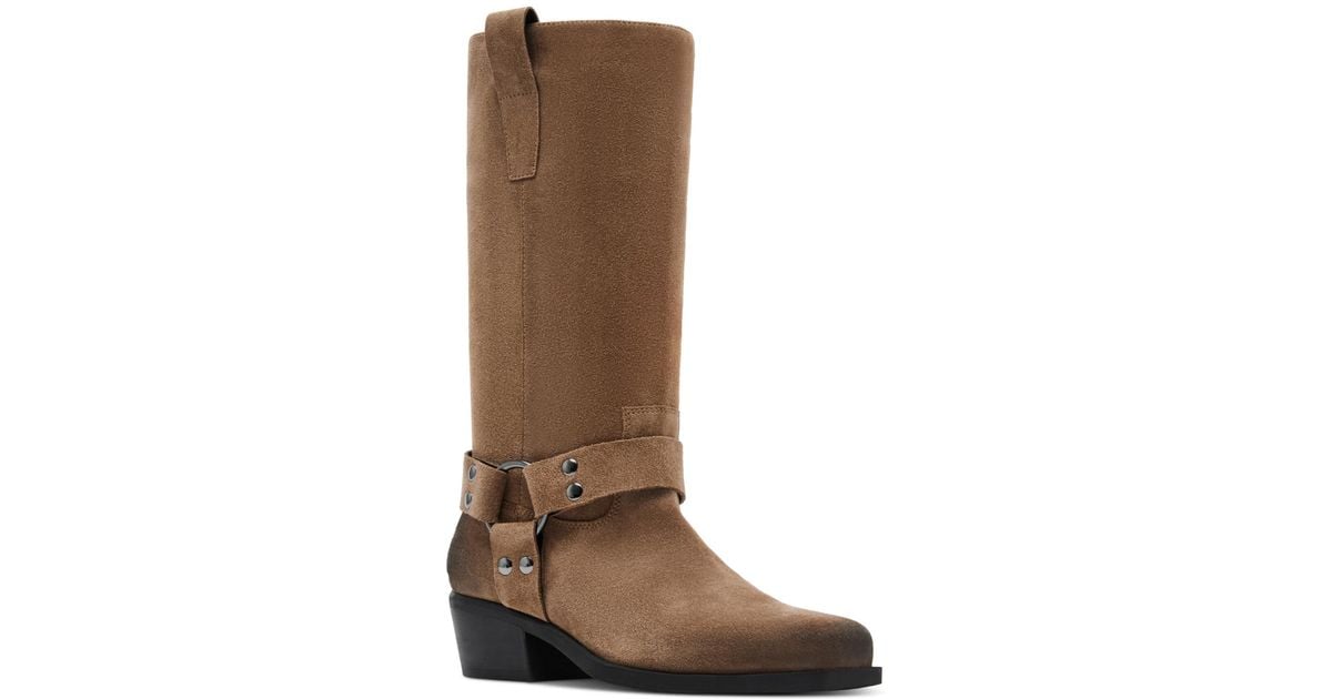 Steve Madden Ruskin Tall Engineer Boots in Brown | Lyst