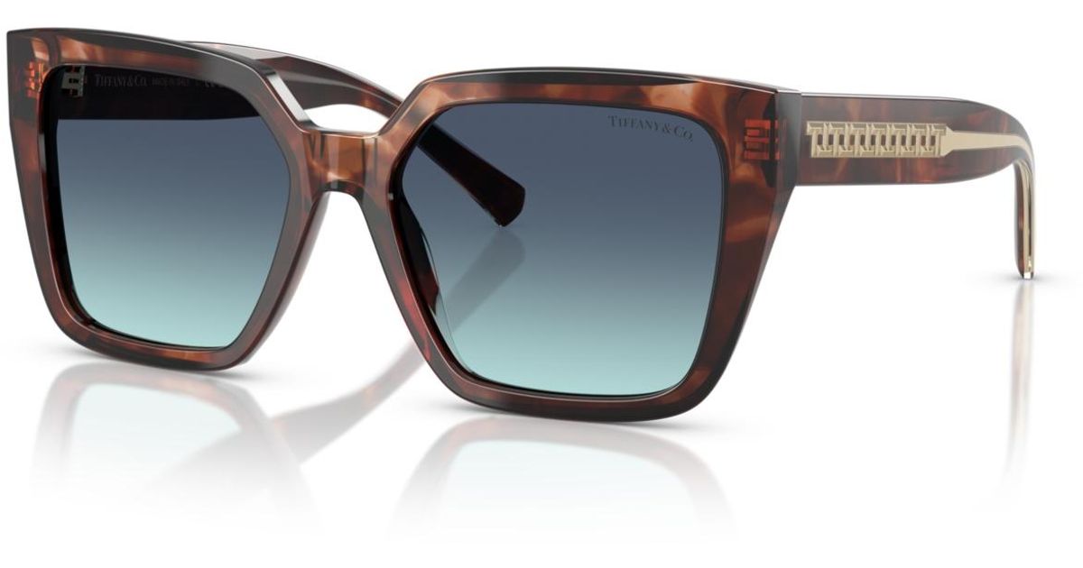 Tiffany & Co. Large Sunglasses in Blue | Lyst