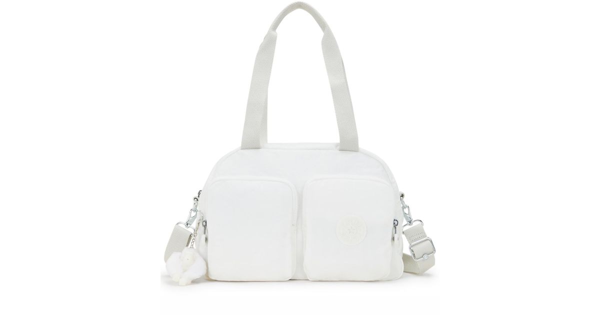 Kipling Cool Defea Convertible Zipper Shoulder Bag in White | Lyst