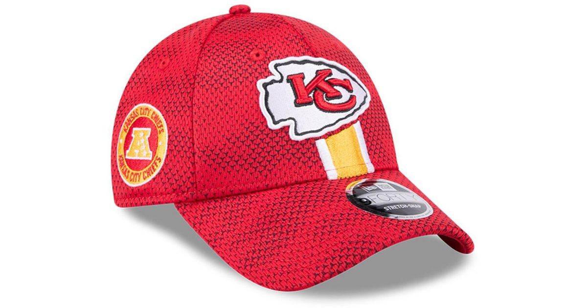 KTZ Kansas City Chiefs 2024 Sideline 9forty Stretch-snap Hat in Red for ...