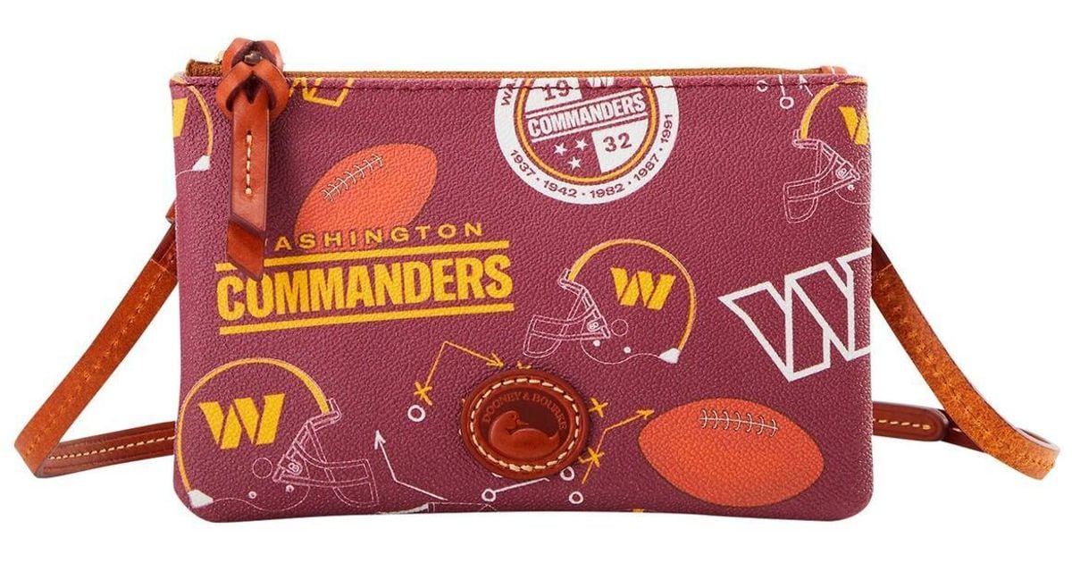 Dooney & Bourke Washington Commanders Top Zip Crossbody Purse in Red | Lyst