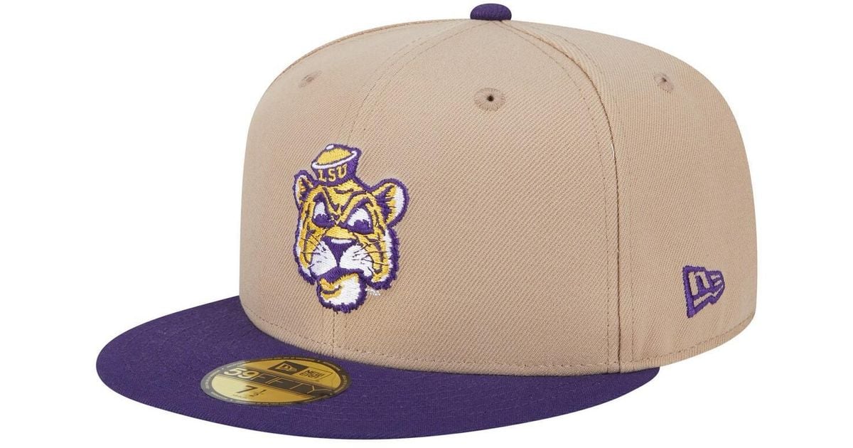 KTZ Lsu Tigers Throwback Two-tone 59fifty Fitted Hat in Green for Men ...