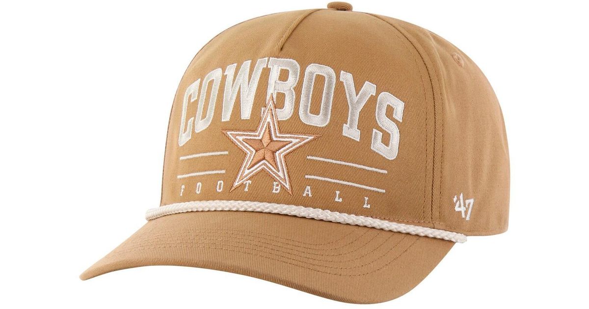 '47 Dallas Cowboys Roscoe Rope Hitch Adjustable Hat in Natural for Men ...