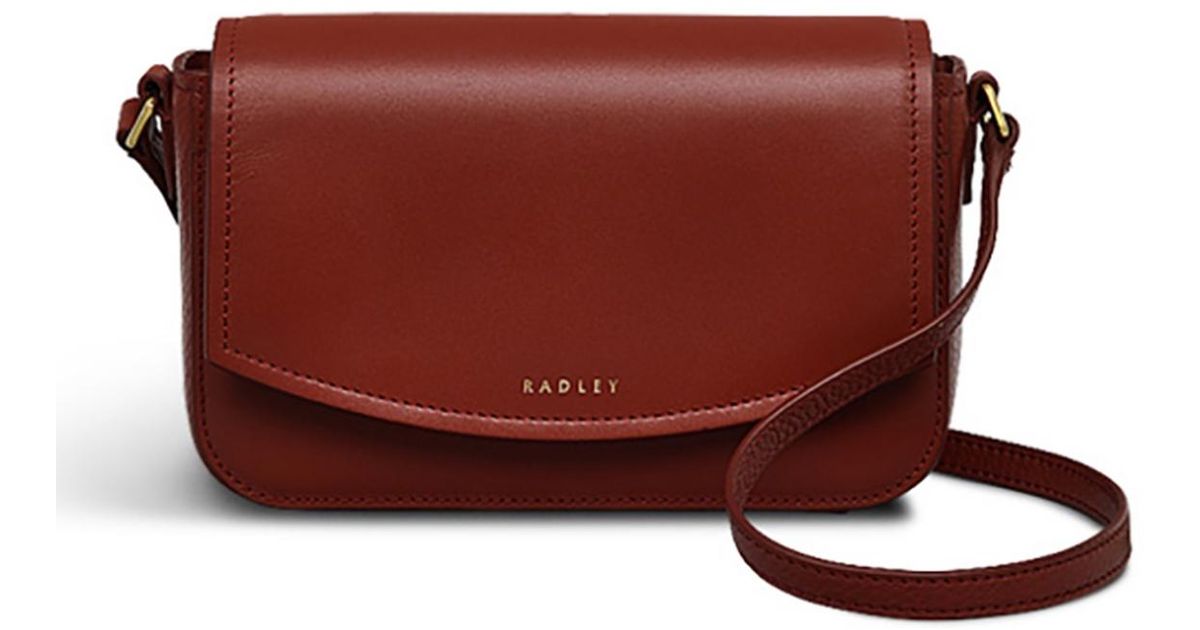 Radley River Road Mini Flapover Crossbody Bag in Red | Lyst