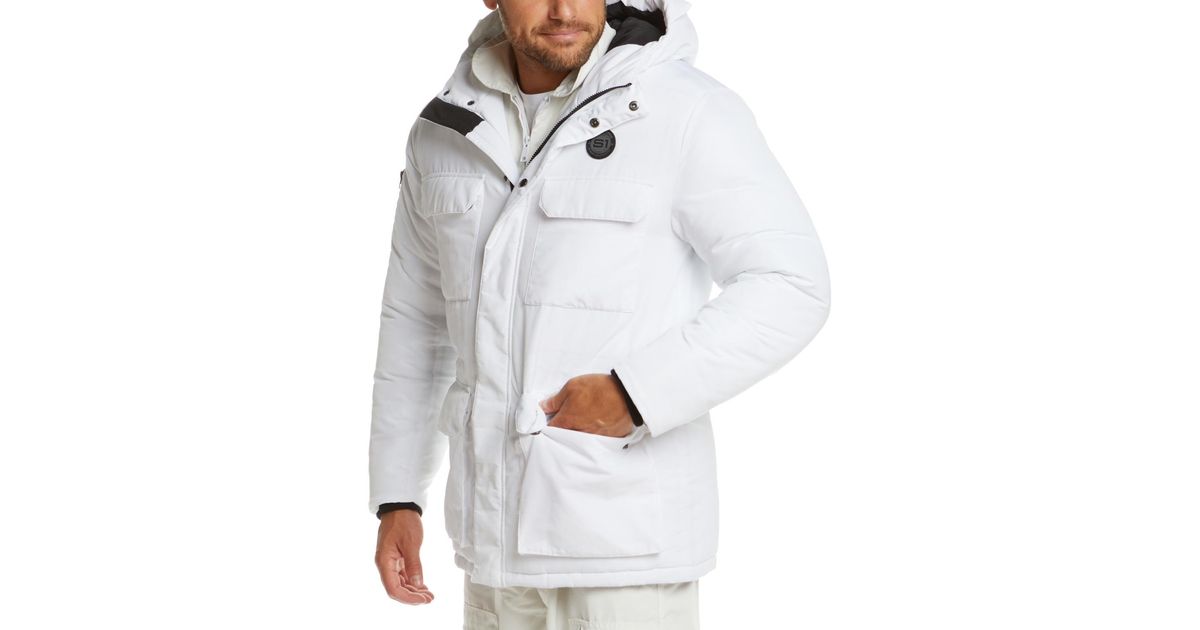 Space One Nasa Inspired Parka Jacket in White for Men | Lyst