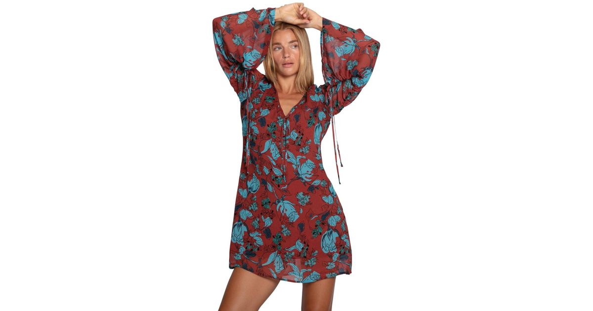 Belle & Bloom Star Eyes Mini Dress in Red | Lyst