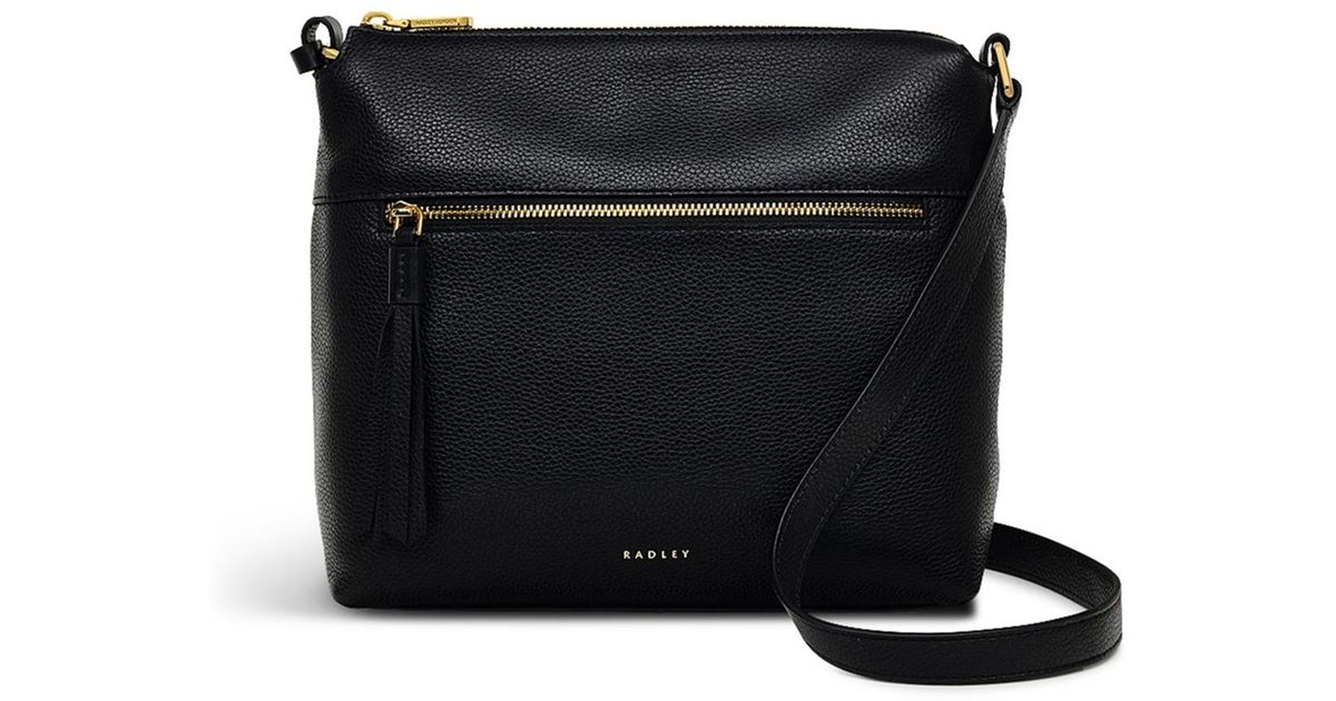 Radley Fountain Mews Small Ziptop Crossbody Bag in Black | Lyst