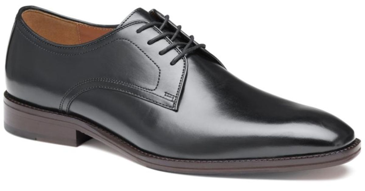 Johnston & Murphy Sullivan Plain Toe Oxfords in Black for Men | Lyst