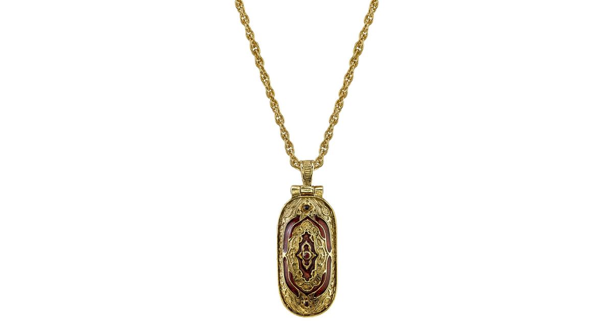 Symbols of Faith 14k Gold-dipped Enamel Swing Open Pendant Enclosed ...