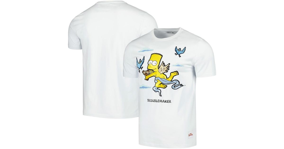 FREEZE MAX Bart Simpson The Simpsons T-shirt in White for Men | Lyst