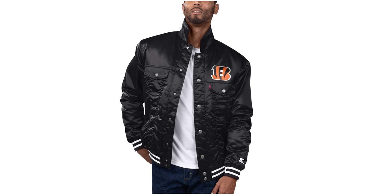 Levi's X Starter Pittsburgh Pirates Silver Tab Satin Full-snap Trucker ...